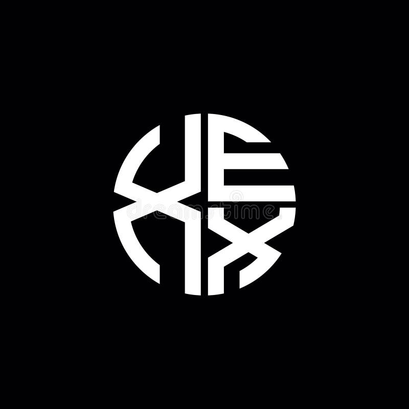 XEX Logo XEX Icon XEX Monogram XEX Letter Minimalist Circle Flat Unique ...