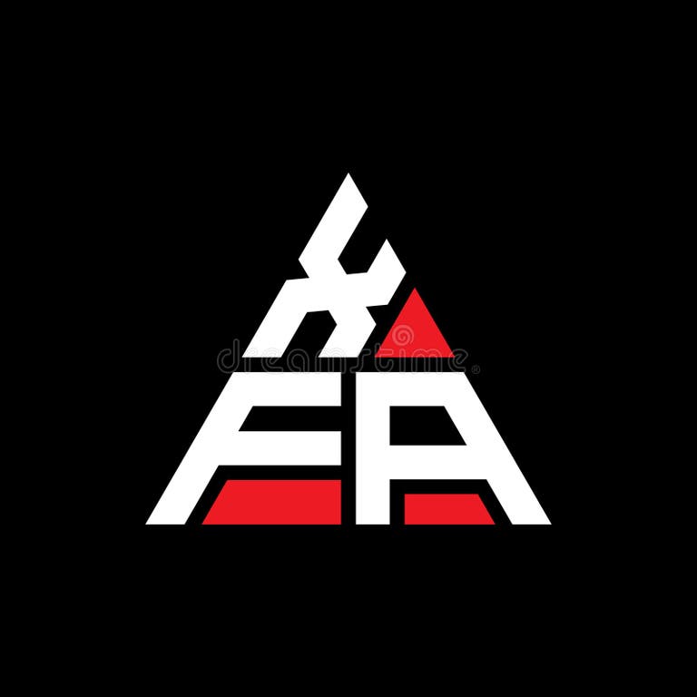 XFA Triangle Letter Logo Design with Triangle Shape. XFA Triangle Logo ...