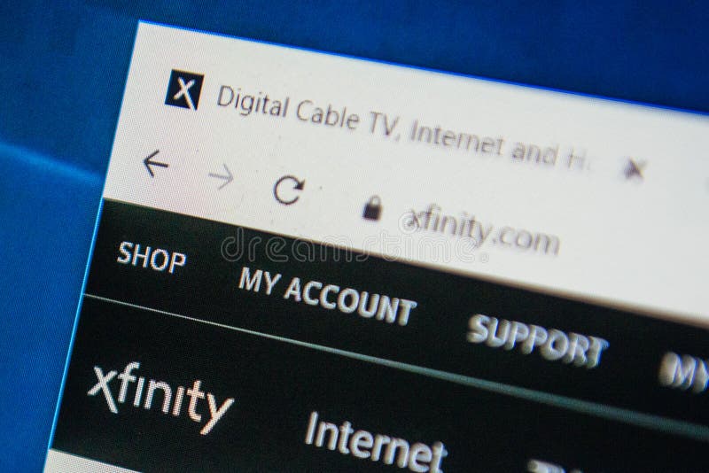Xfinity.com Web Site. Selective Focus. Editorial Stock Photo - Image of ...