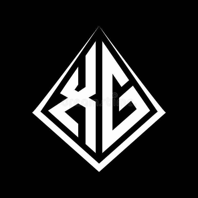 XG Logo Letters Monogram with Prisma Shape Design Template Stock Vector ...