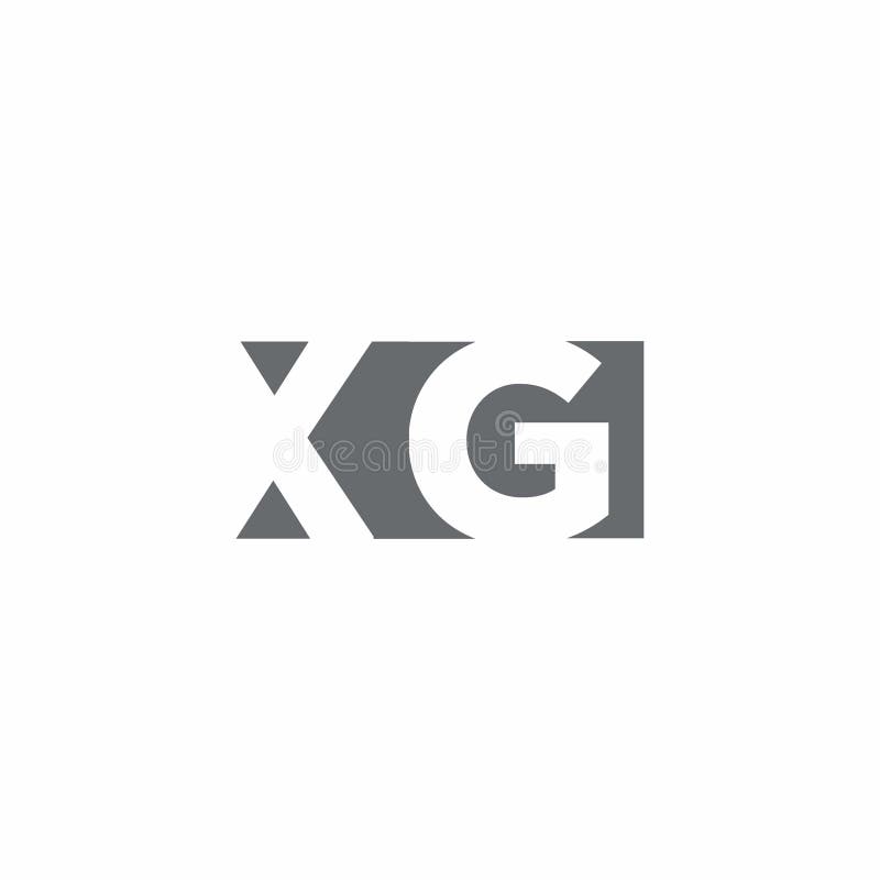 XG Logo Monogram with Negative Space Style Design Template Stock Vector ...