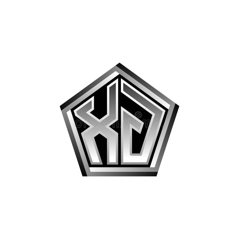 XG Logo Monogram Silver Geometric Modern Design Stock Vector ...