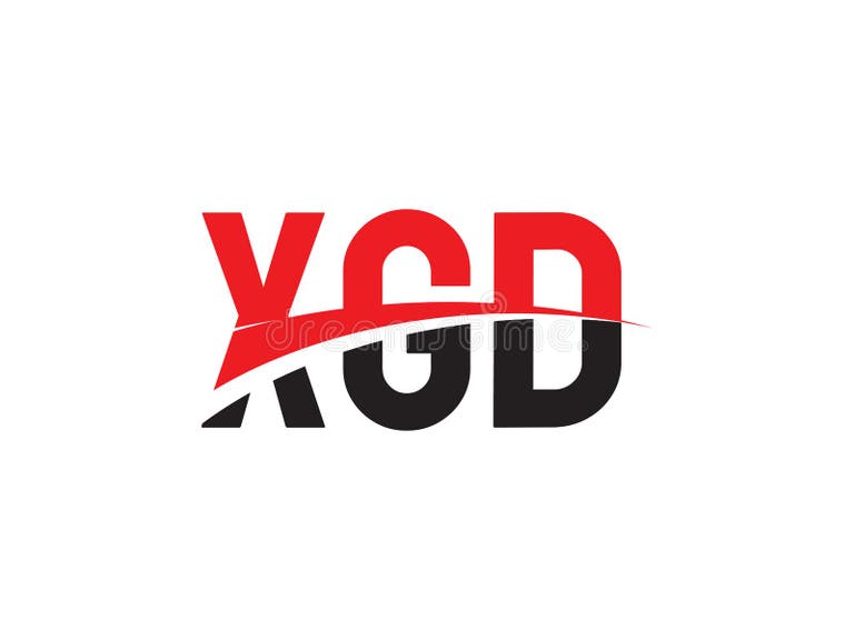 XGD Letter Initial Logo Design Vector Illustration Stock Vector ...