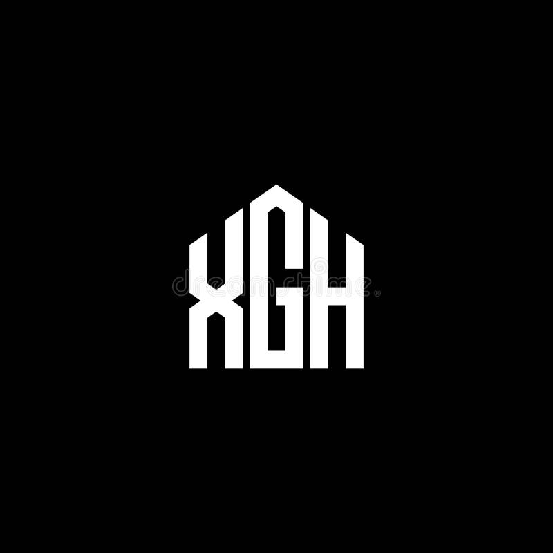XGH Letter Logo Design on BLACK Background. XGH Creative Initials ...