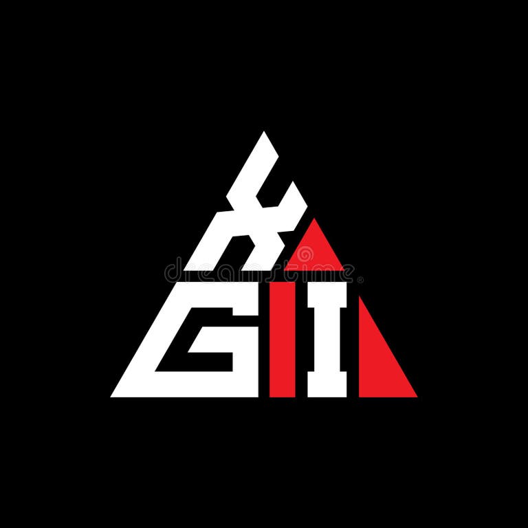 XGI Triangle Letter Logo Design with Triangle Shape. XGI Triangle Logo ...