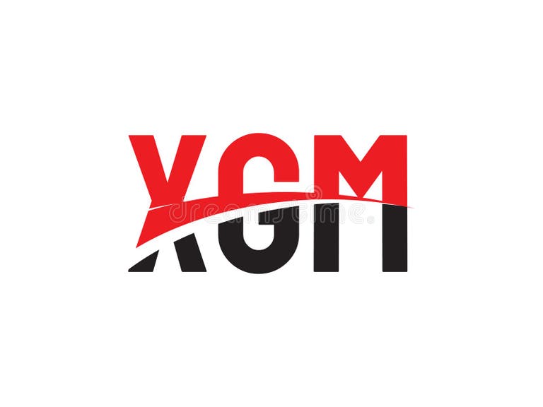 XGM Letter Initial Logo Design Vector Illustration Stock Vector ...