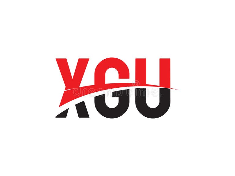 XGU Letter Initial Logo Design Vector Illustration Stock Vector ...