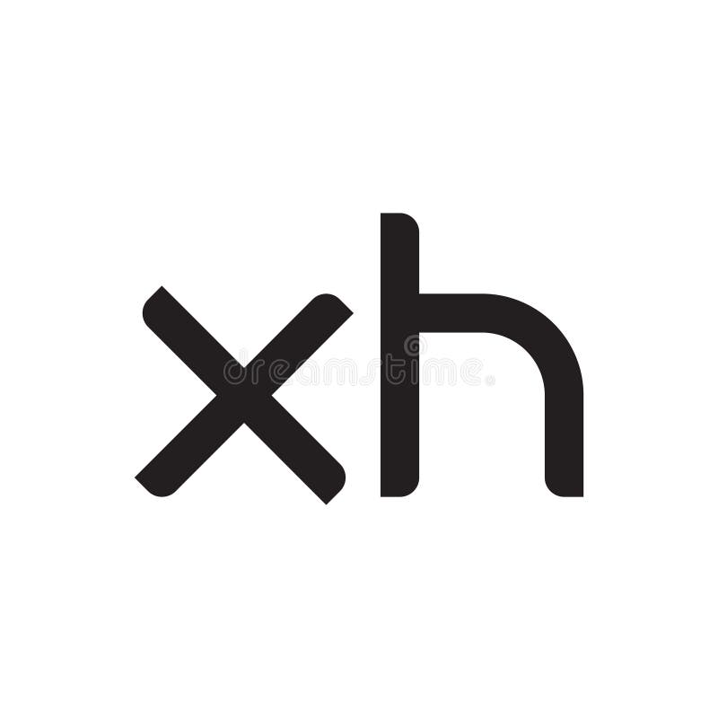 Xh Initial Letter Vector Logo Icon Stock Vector - Illustration of ...