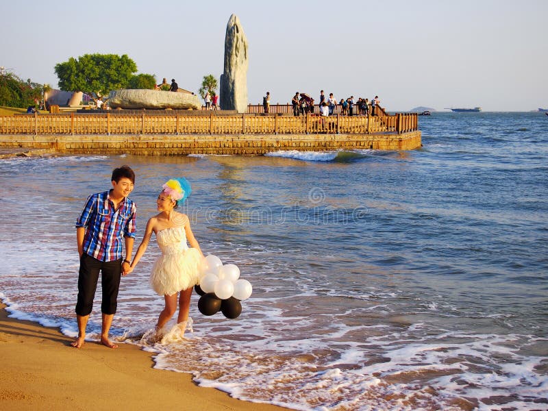 Xiamen,China,Beach editorial stock image. Image of city - 21753124