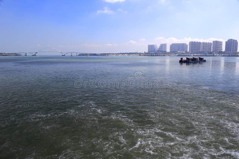 Xiamen wuyuan bay editorial stock photo. Image of architecture - 33365533