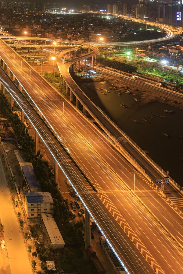 Xiamen Xinglin Bridge at Night, China Editorial Stock Image - Image of ...