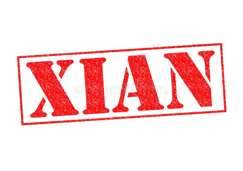 XIAN Rubber Stamp stock de ilustración. Ilustración de vacaciones ...
