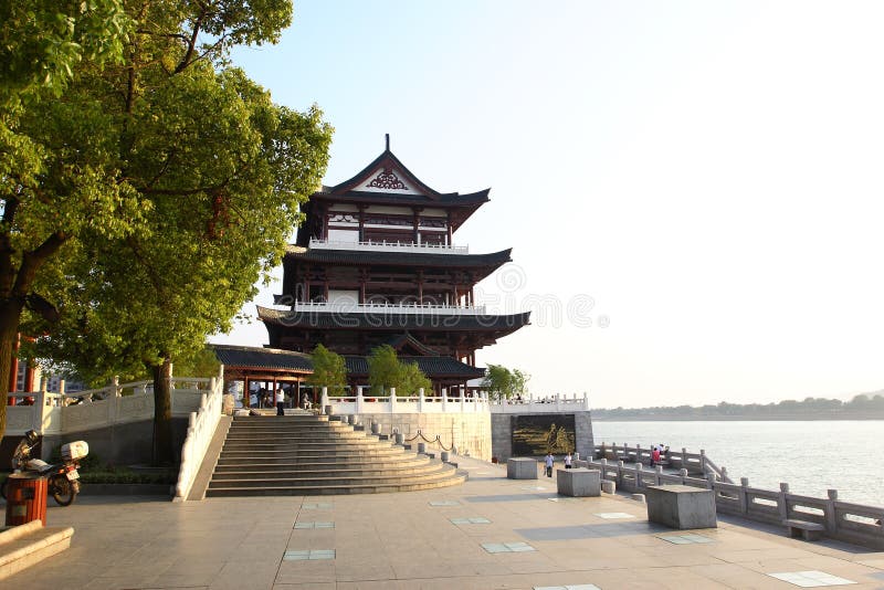 Xiangjiang River, Zhuzhou, Hunan, China Stock Image - Image of front ...