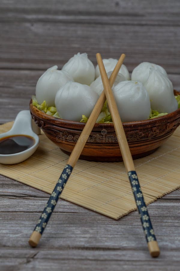 Xiao Long Pao, a Famous Chinese Dumpling Stock Image - Image of soup ...