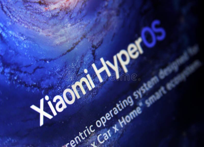 Xiaomi HyperOS Operating System Editorial Stock Image - Illustration of ...