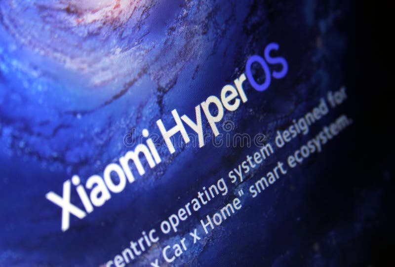 Xiaomi HyperOS Operating System Editorial Stock Image - Illustration of ...