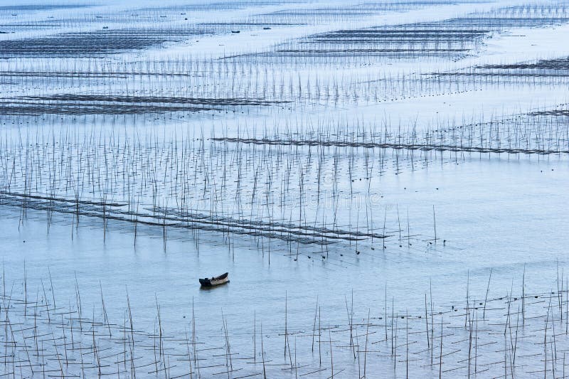 Xiapu Beach of Fujian, China. Stock Photo - Image of boat, fisherman ...
