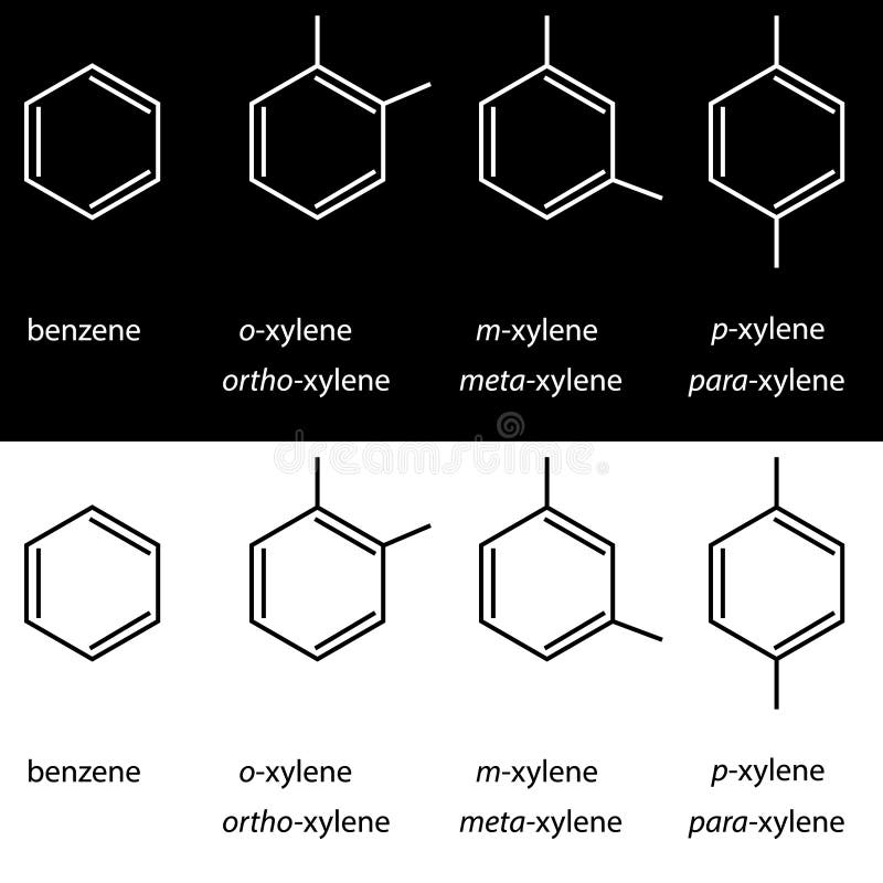 Struttura Del Benzene Della Molecola Illustrazione Vettoriale ...