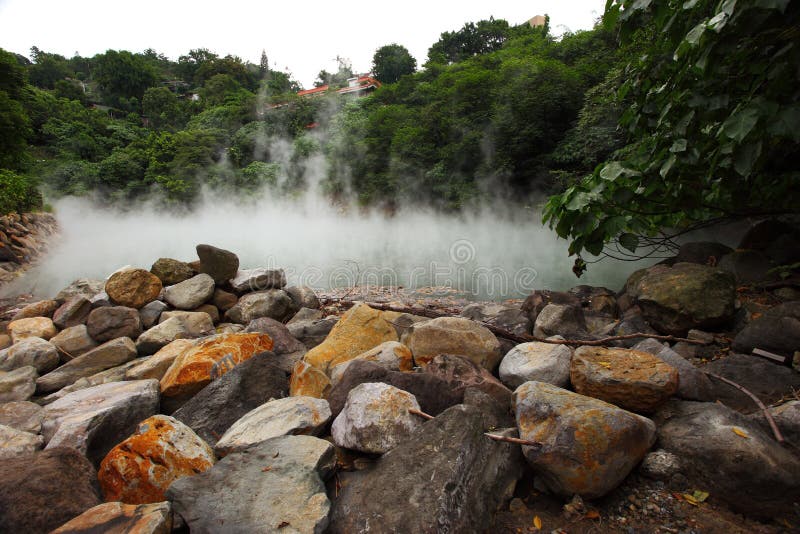 Xin Beitou Hot Spring stock photo. Image of fumarole - 41504924