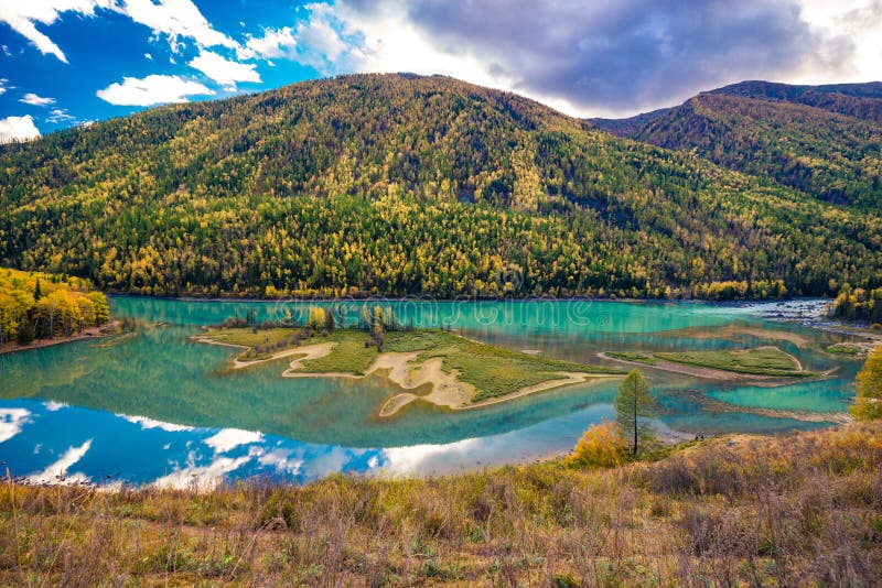 Xinjiang Kanas River Scenery Stock Photo - Image of view, travel: 156550222