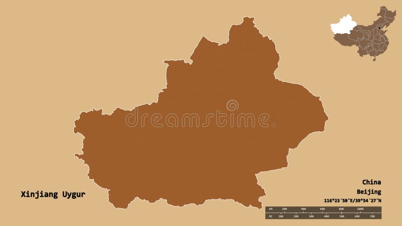 Xinjiang Uygur, Autonomous Region of China, Zoomed. Pattern Stock ...
