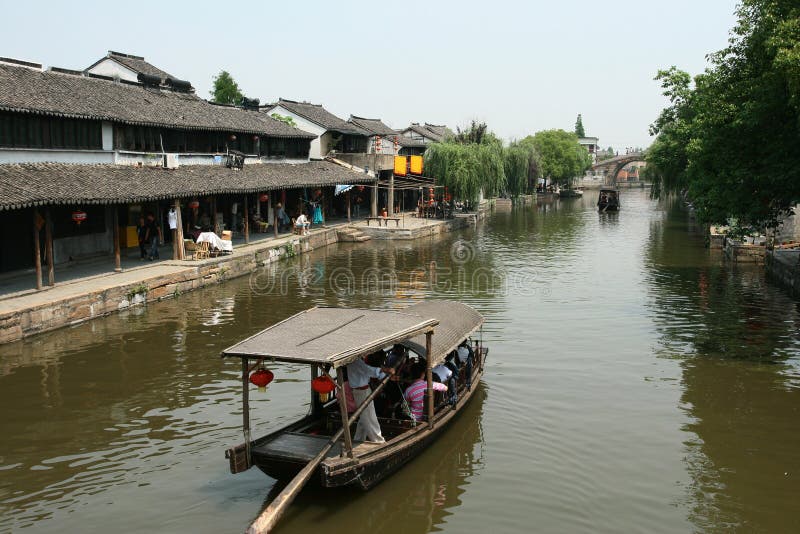 Xitang town stock photo. Image of dusk, architecture - 10350222