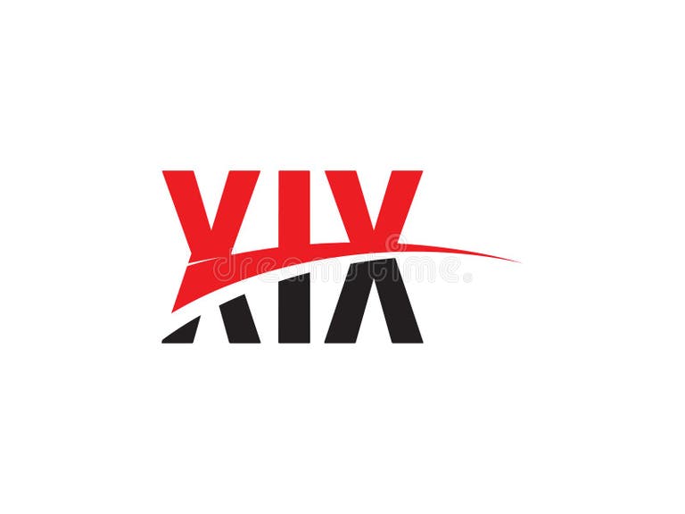 XIX Letter Initial Logo Design Vector Illustration Stock Vector ...