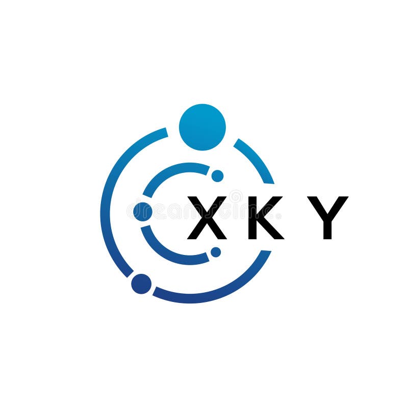 XKY Letter Technology Logo Design on White Background. XKY Creative ...