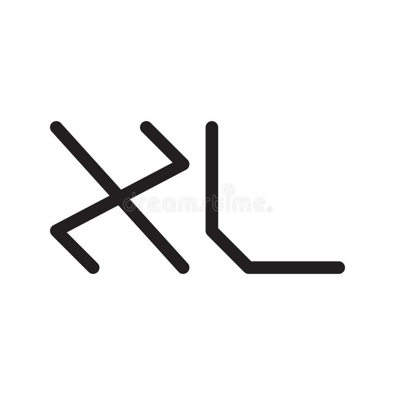Xl Initial Letter Vector Logo Icon Stock Vector - Illustration of brand ...
