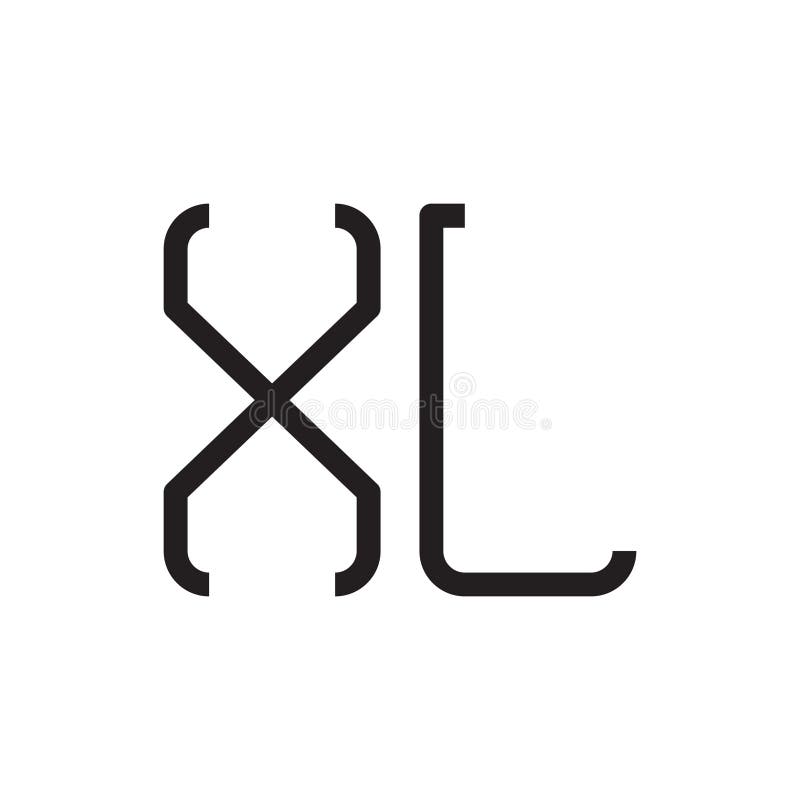 Xl Initial Letter Vector Logo Icon Stock Vector - Illustration of ...
