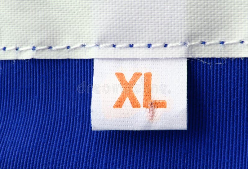 XL size clothing label stock photo. Image of close, laundry - 1947626