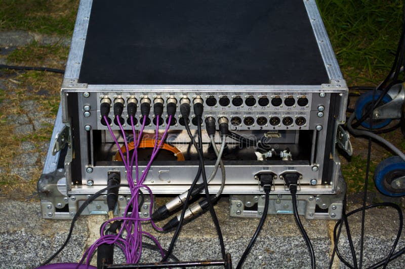 XLR Audio Digital Rear Panel of the Professional VCR Stock Image ...