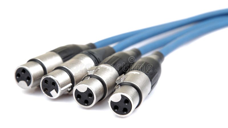 Xlr cables stock photo. Image of wire, cables, holes - 24684196