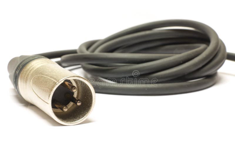 XLR male stock image. Image of audio, plug, male, music - 46005421