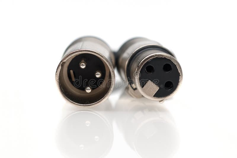 XLR male and female cable stock image. Image of male - 93516465