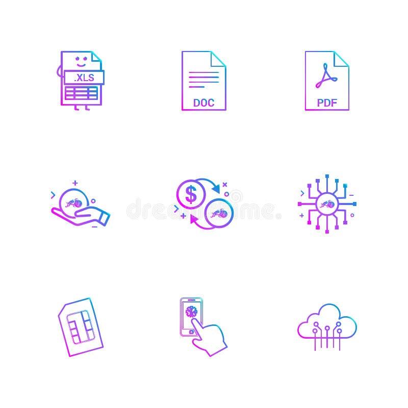 Cloud Pdf Stock Illustrations – 608 Cloud Pdf Stock Illustrations ...