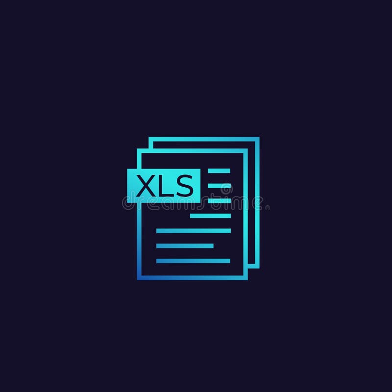 Xls document icon stock vector. Illustration of webpage - 171715587