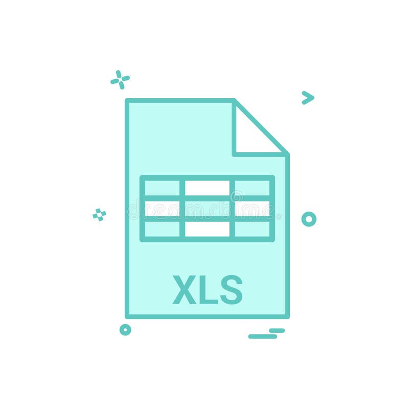 Xls File File Extension File Format Icon Vector Design Stock Vector