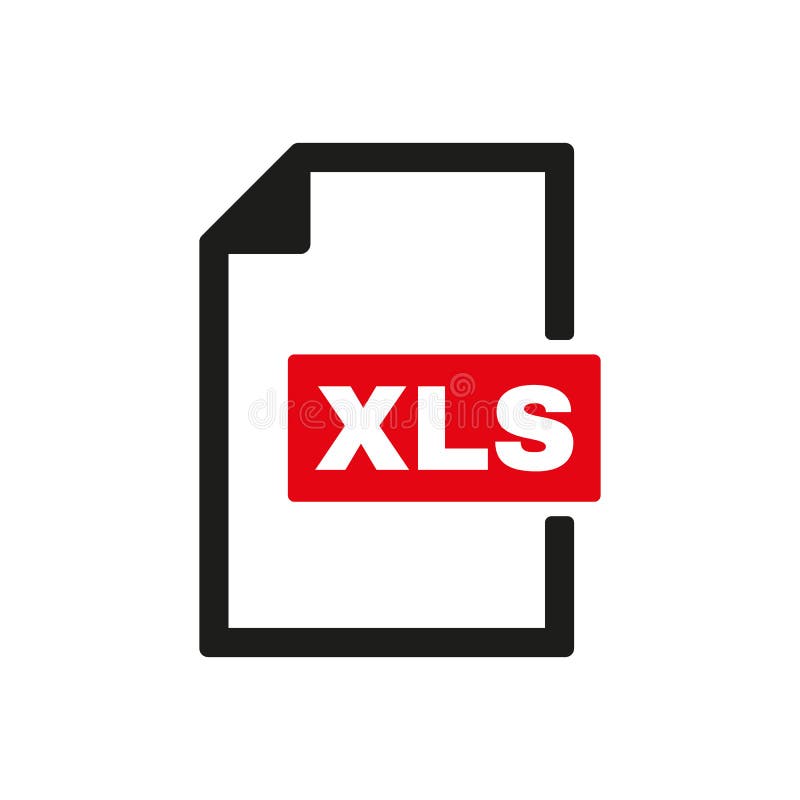The XLS Icon. File Format Symbol Stock Vector - Illustration of sign ...