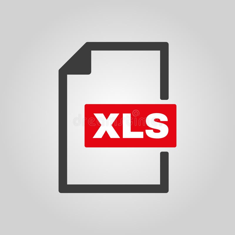 The XLS Icon. File Format Symbol Stock Vector - Illustration of ...