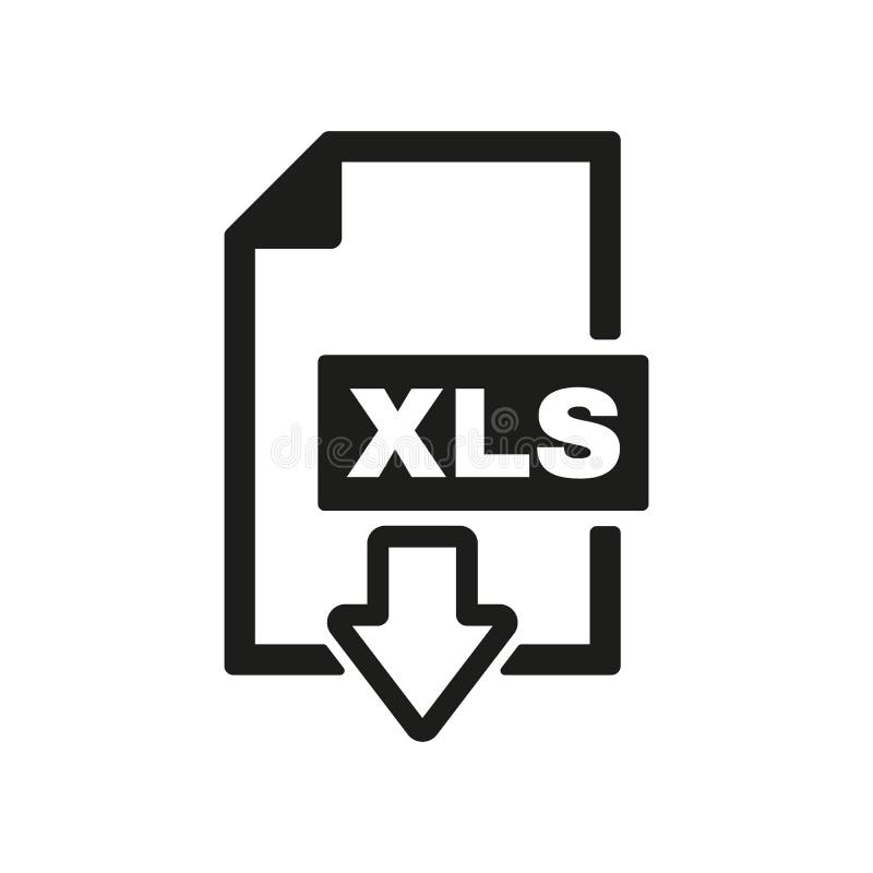 The XLS Icon. File Format Symbol Stock Vector - Illustration of format ...