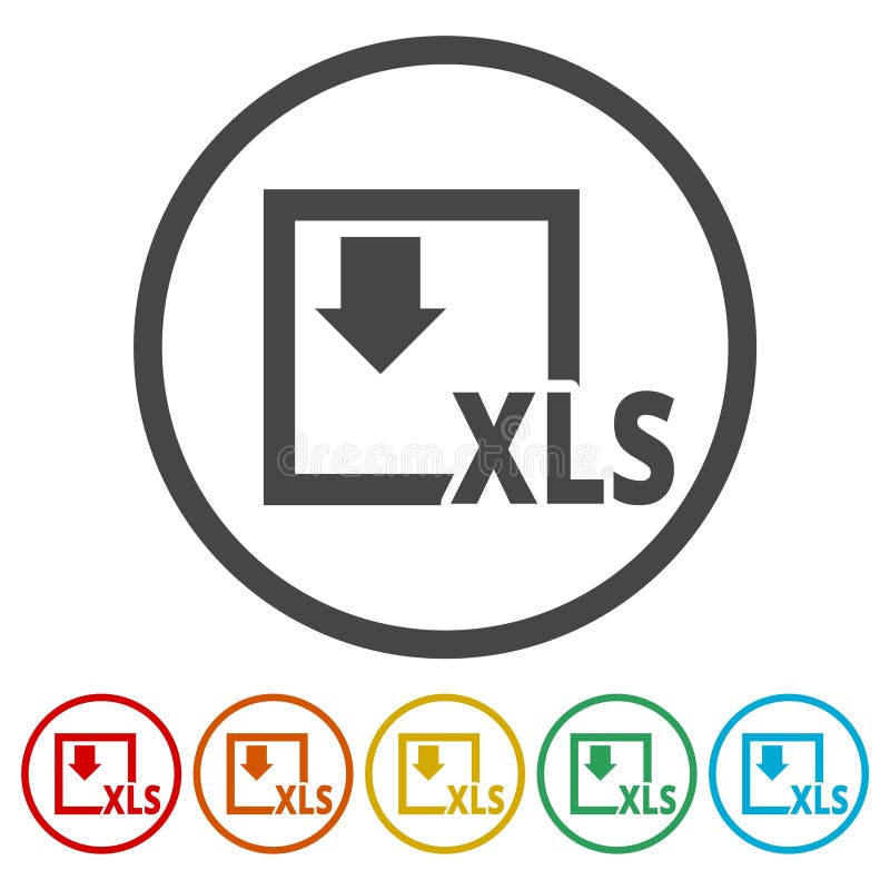 The XLS Icon, File Format Symbol Set Stock Vector - Illustration of ... The XLS Icon, File Format Symbol Set Stock Vector - Illustration of ...