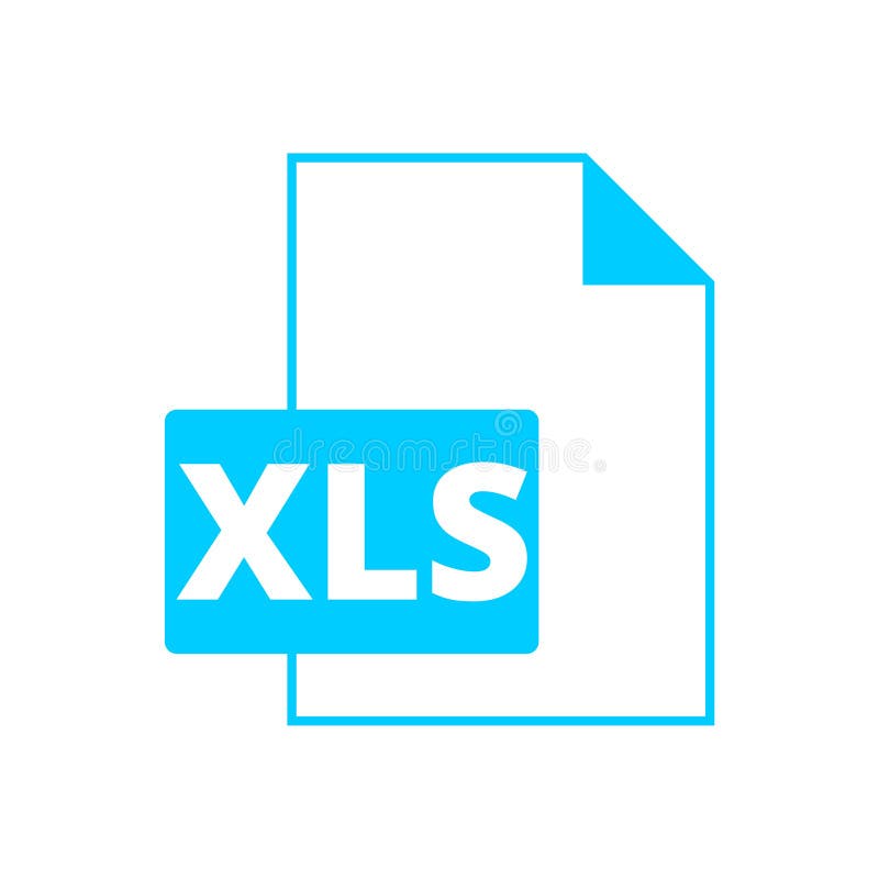 The XLS Icon, File Format Symbol Stock Vector - Illustration of badge ...