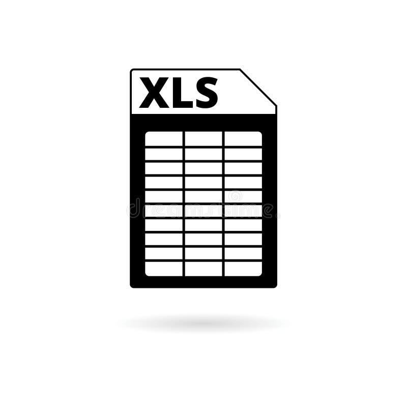 The XLS icon stock vector. Illustration of bibliography - 115563898