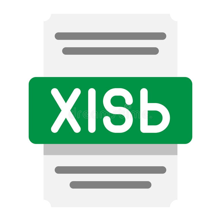 Xlsb Spreadsheet Document Flat Icons, Suitable for Website, Ui and ...
