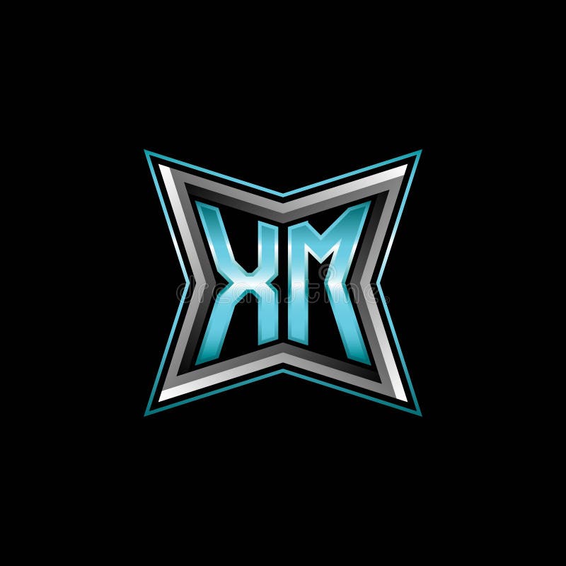 XM Logo Monogram Geometric Modern Design Stock Vector - Illustration of ...