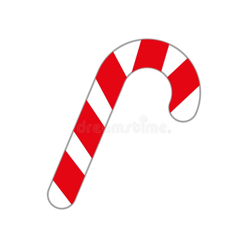 Xmas candy stick stock vector. Illustration of graphic - 81715501