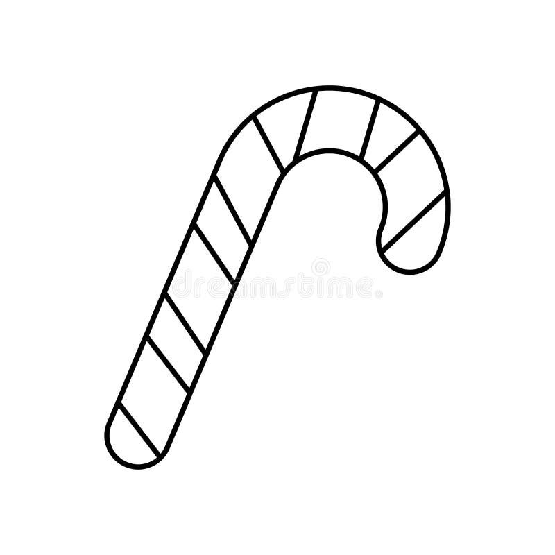 Xmas candy stick stock vector. Illustration of delicious - 82027361