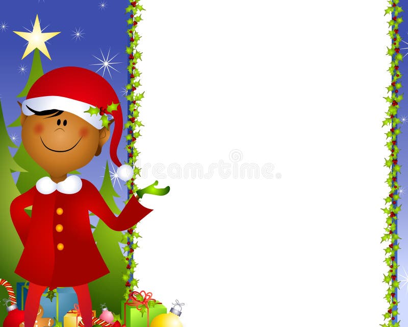 Xmas Elf Background 2 stock illustration. Illustration of festive - 6927957