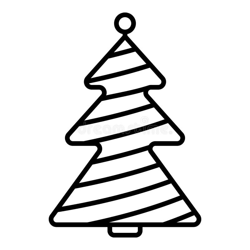 Xmas Fir Tree Icon, Outline Style Stock Vector - Illustration of ... Xmas Fir Tree Icon, Outline Style Stock Vector - Illustration of ...